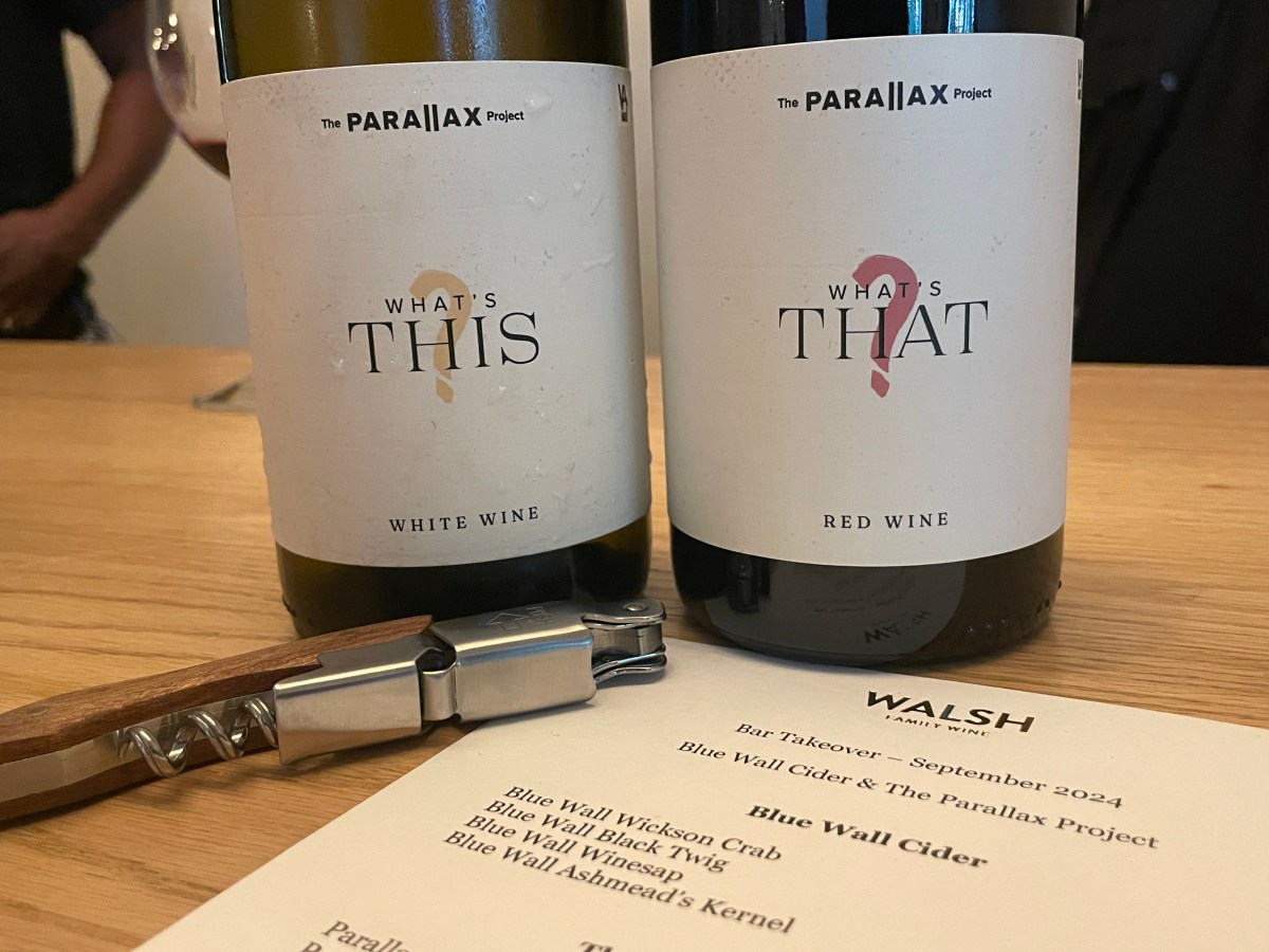 Walsh Bar Takeover Blue Wall Cider and The Parallax Project | Wine ...